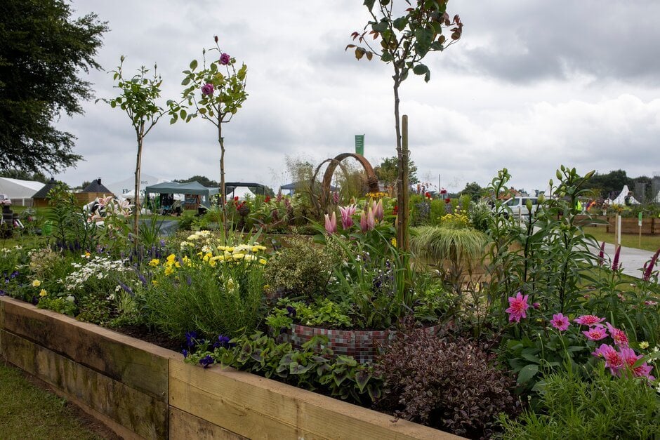Long Borders at RHS Flower Show Tatton Park 2024 / RHS